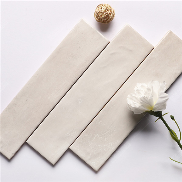 Wholesale Foshan Supplier 2"x10" Wavy Surface Ceramic Beige Subway ...