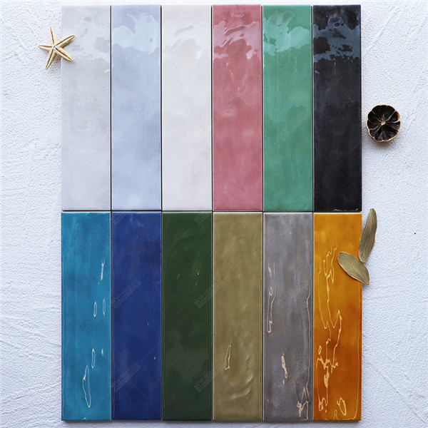 Wholesale Foshan Supplier 2"x10" Wavy Surface Ceramic Beige Subway ...