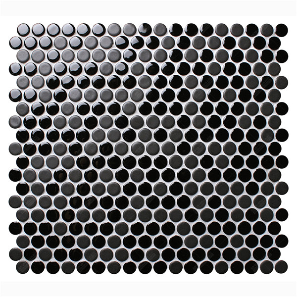 Wholesale Price 15mm diameter Mini Glossy mix Matte Black Penny Round ...