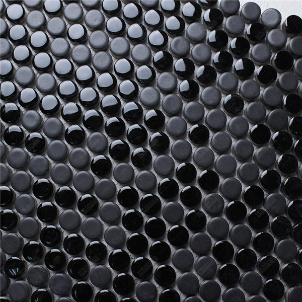 Wholesale Price 15mm diameter Mini Glossy mix Matte Black Penny Round ...