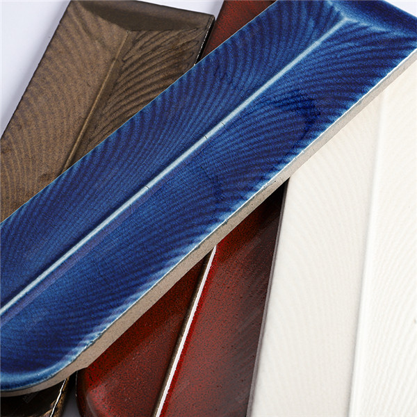 Wholesale Project Premium GLazed Porcelain Jumbo Feather Shape Blue 3D ...