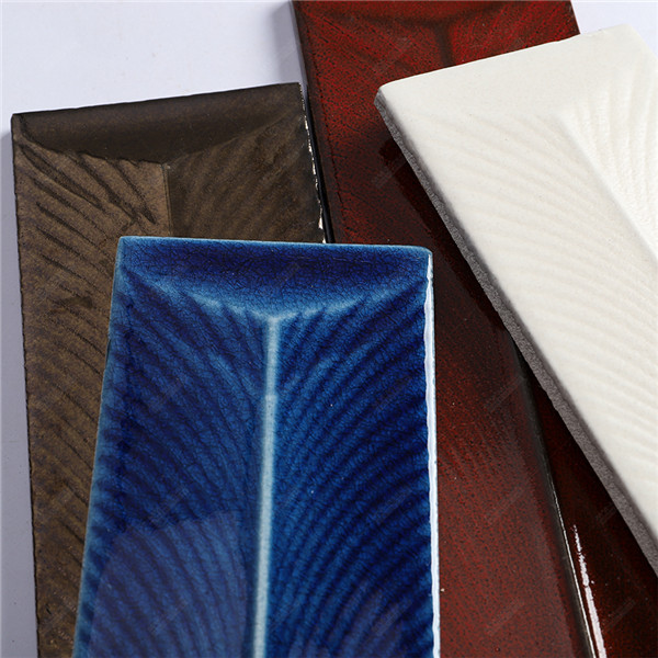 Wholesale Factory Price Premium Gold Glazed Porcelain 3D Feather Wall ...