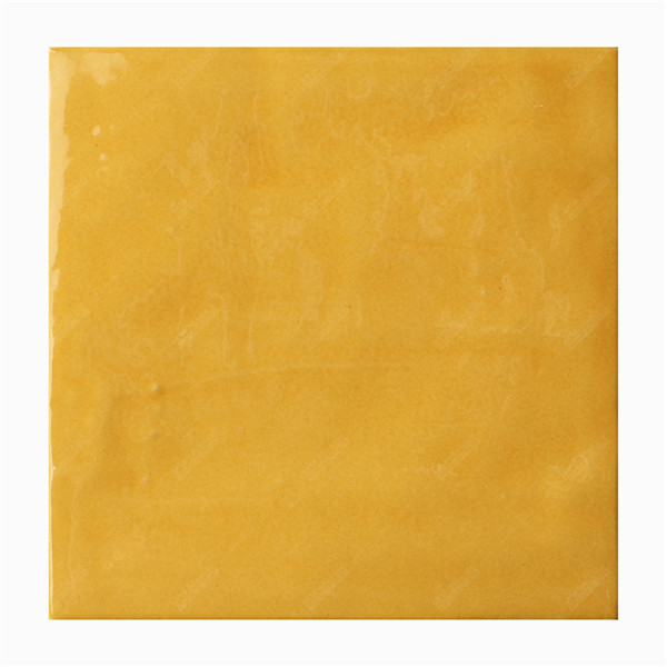 Wholesale Distributor Wavy Surface Porcelain 5x5 Handmade Orange Square ...