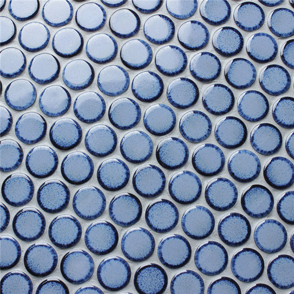 28mm Jumbo Penny Round Light Blue CZO640A, penny round tiles, blue ...