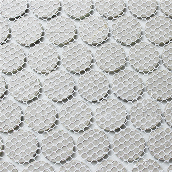 28mm Glazed Light Grey Penny Round Porcelain Mosaic Tile for Building ...