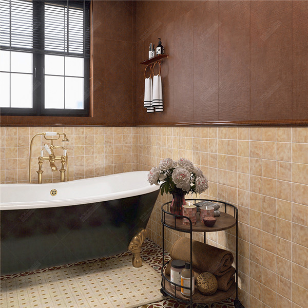 Wholesale 4x4 Inch Ceramic Yellowish Brown Square Tile for Kitchen ...