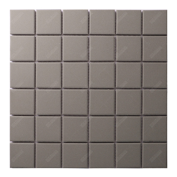 China Factory Supplier Classic Square 48x48mm Unglazed Ceramic Grey ...