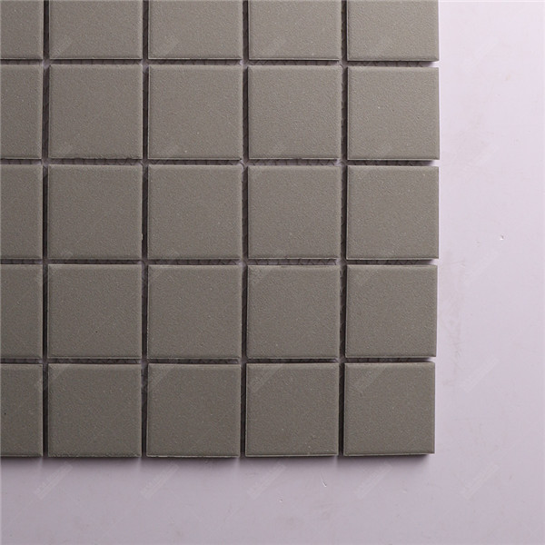 China Factory Supplier Classic Square 48x48mm Unglazed Ceramic Grey Mosiac Floor Tile | MM-Mosaic