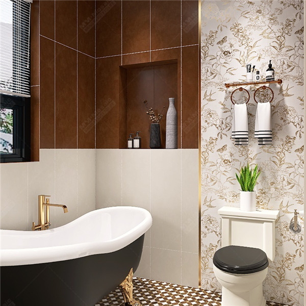300x900mm Inkjet Printed Floral Pattern Porcelain Background Wall Tile ...