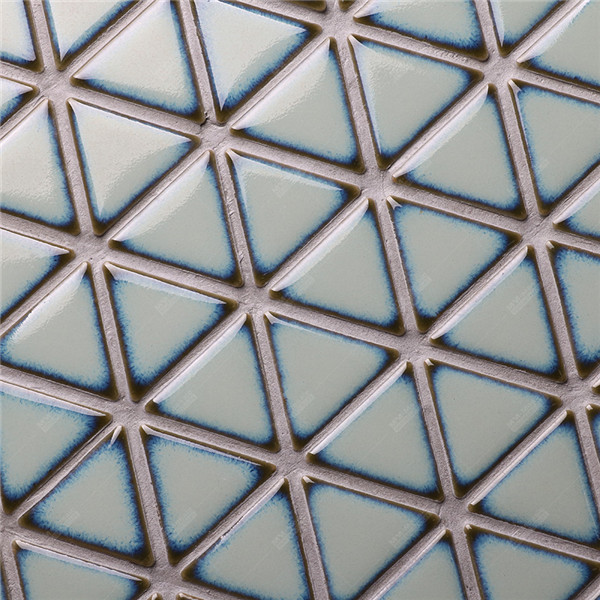 MM-Mosaic | 2" Regular Triangle Glossy Glazed Porcelain Light Green ...