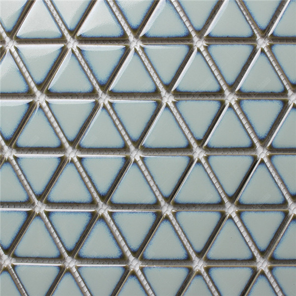 MM-Mosaic | 2" Regular Triangle Glossy Glazed Porcelain Light Green ...