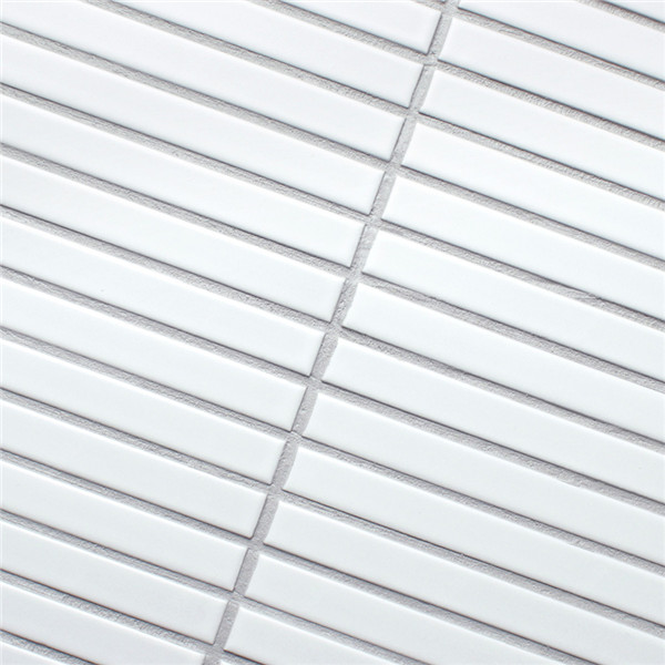 China Wholesale Price 15x145mm Stackbond Porcelain Matte Glazed White ...
