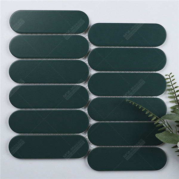 Wholesale Factory Price Porcelain Dark Green Matte Glazed Jumbo Oval ...