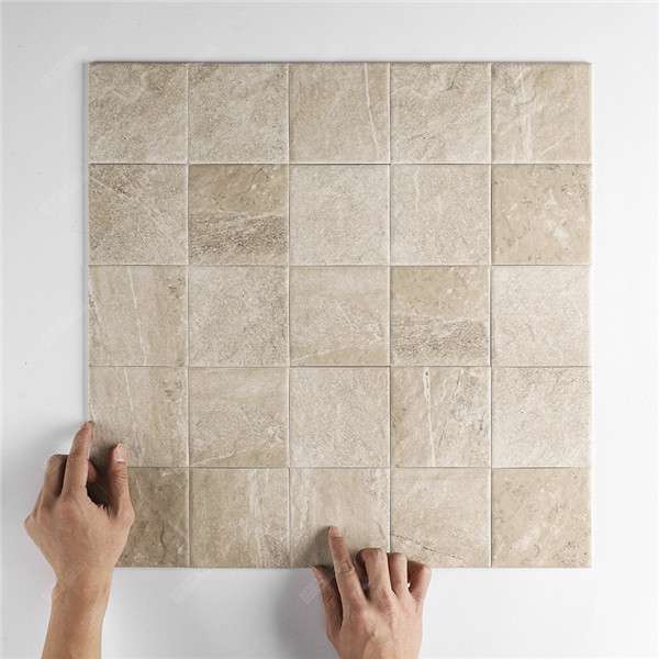 Foshan Factory Inkjet Marble Look Glazed Matte Porcelain 4x4 Bali Stone ...