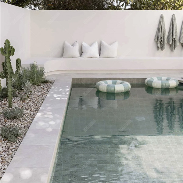 Foshan Factory Inkjet Marble Look Glazed Matte Porcelain 4x4 Bali Stone ...