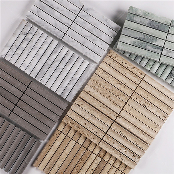 Wholesale Price Matte Arch 3D Curve Fluted Emeral Green Waterjet Marble ...
