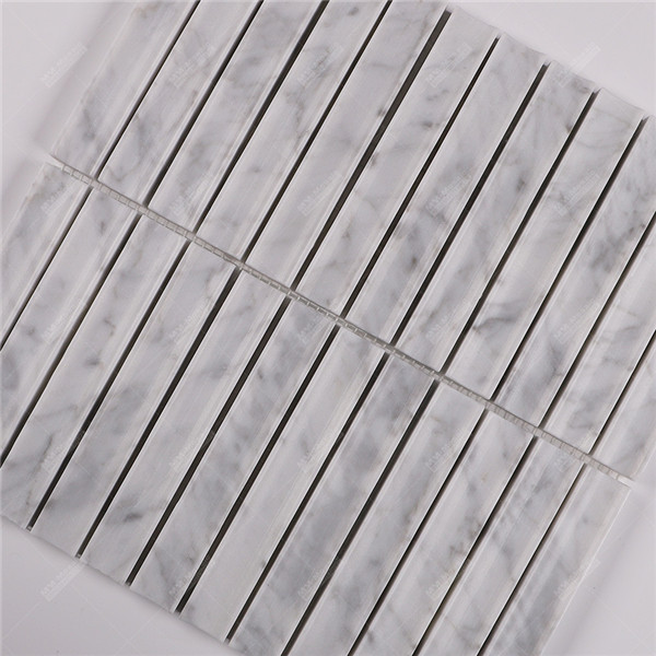 Foshan Supplier 3d Concave Fluted Strip Bianco Carrara White Marble ...
