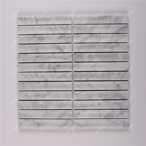 Foshan Supplier 3d Concave Fluted Strip Bianco Carrara White Marble ...