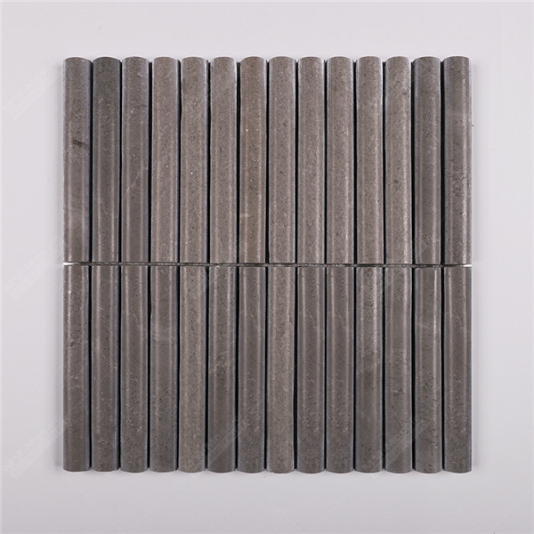 MM-Mosaic | Wholesale 3D Curve Fluted Grey Strip Water Jet Marble ...