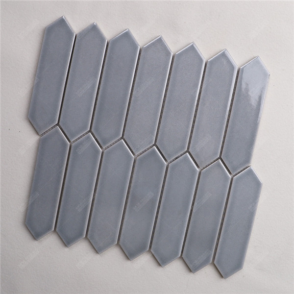 China Wholesale Premium Glossy Glazed Porcelain Grayish Blue Long ...