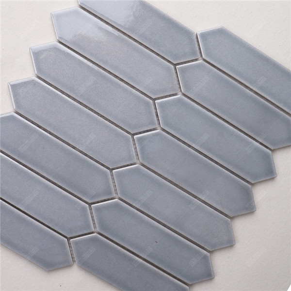 China Wholesale Premium Glossy Glazed Porcelain Grayish Blue Long ...