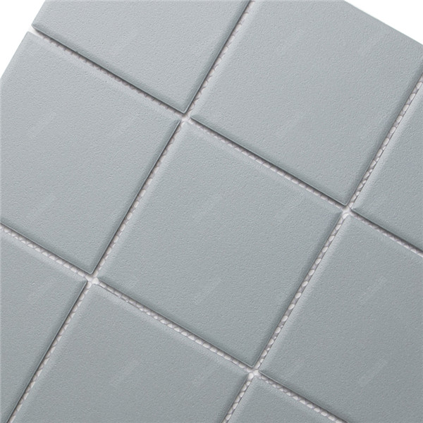 Foshan Wholesale Unglazed Full Body Finish 4x4 Ceramic Grayish Blue ...