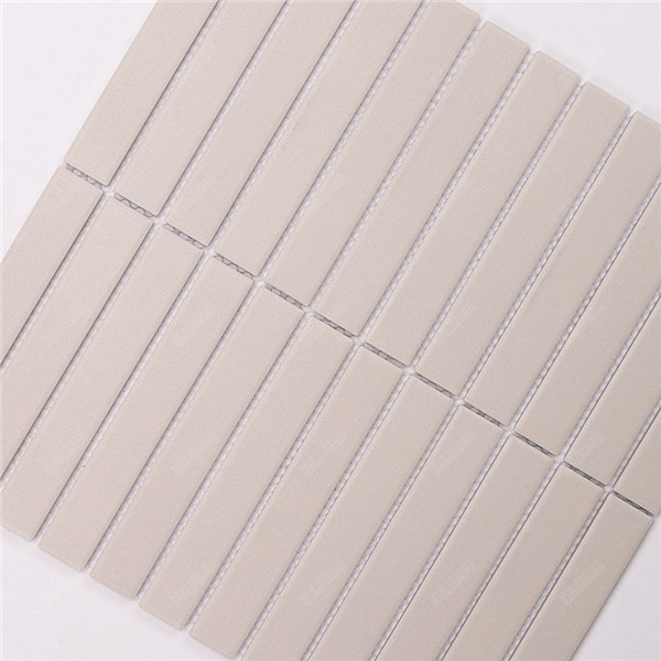 22x145mm Stackbond Unglazed Ceramic White Kit Kat Wall Mosaic Tile ...