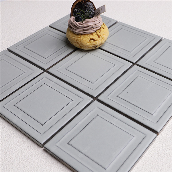 China Foshan 4x4 Inch Moulding Surface Porcelain Matte Glazed Light ...