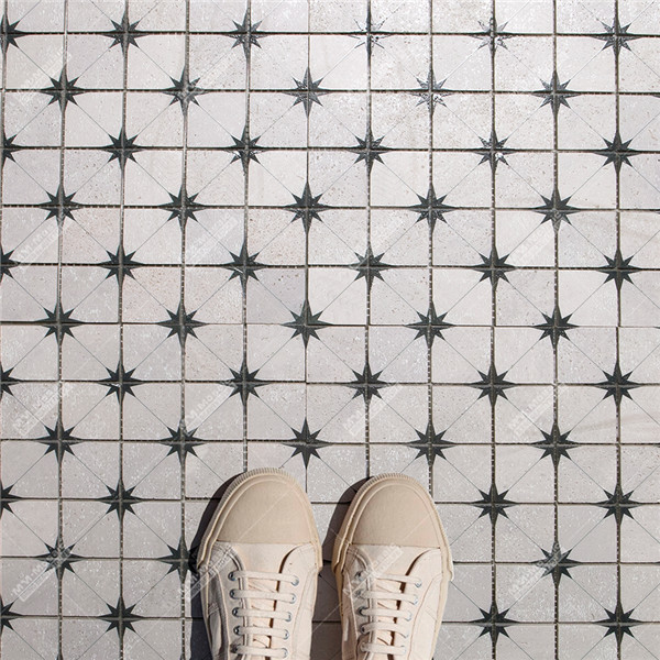 Wholesale Inkjet Printed Geometric Pattern 2x2 Square Stone Travertine ...