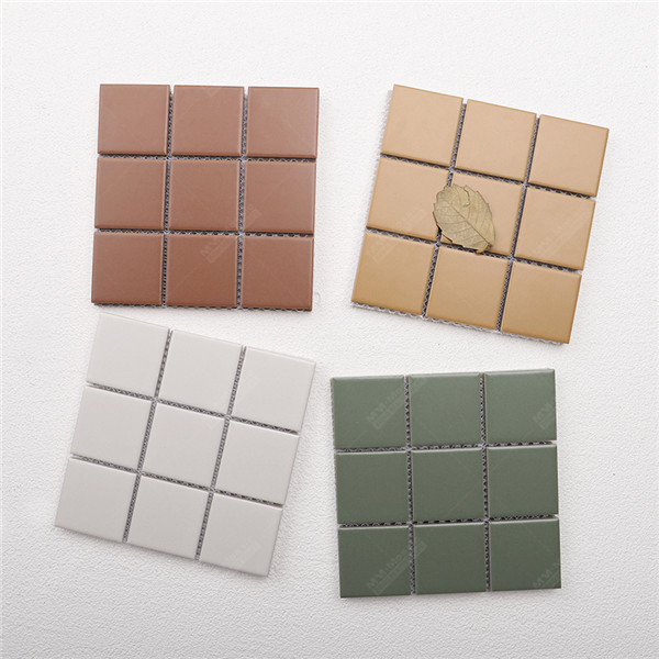 Foshan Supplier Wholesale 48x48mm Matte Glazed Porcelain Square Mosaic ...