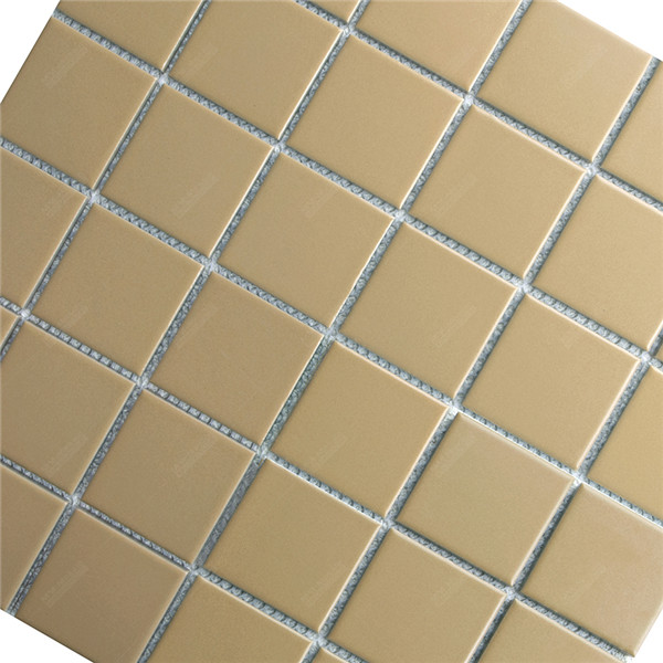Wholesaler Price Classic Style Matte Glazed Ceramic 2x2 Square Yellow ...