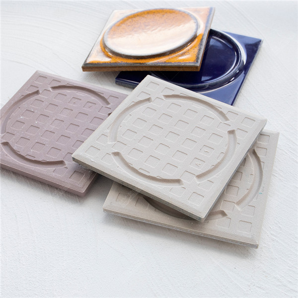 Factory Price 5x5 Inch Moulding Surface Porcelain White Square ...