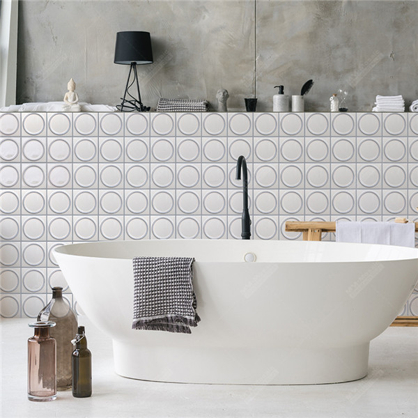 Factory Price 5x5 Inch Moulding Surface Porcelain White Square ...