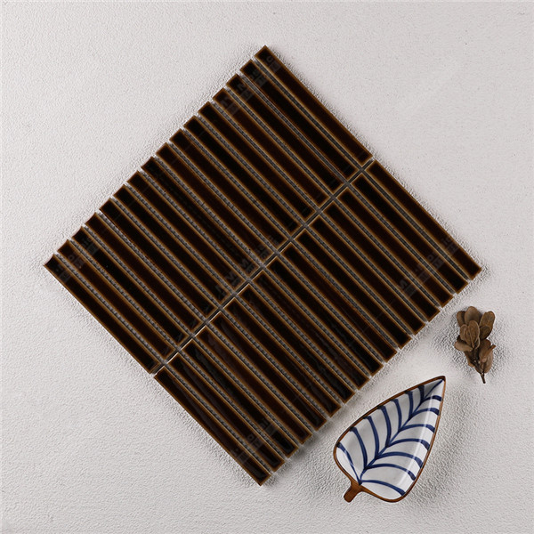 Wholesale Price 15x145mm Stackbond Glazed Kit Kat Tile Red Mosaic With ...