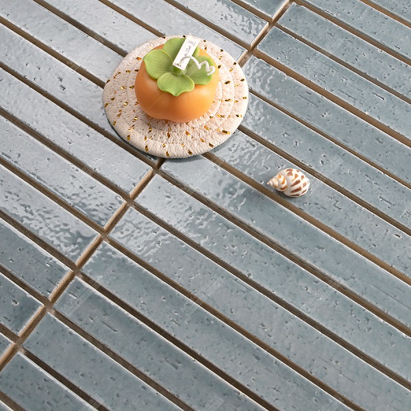 29x240mm Antique Split Brick Ceramic Tile With Mesh ZGF3606-