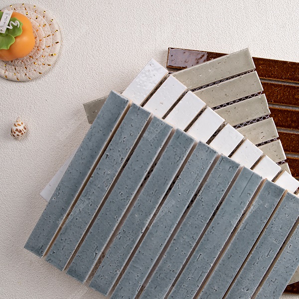 29x240mm Antique Split Brick Ceramic Tile With Mesh ZGF3606-