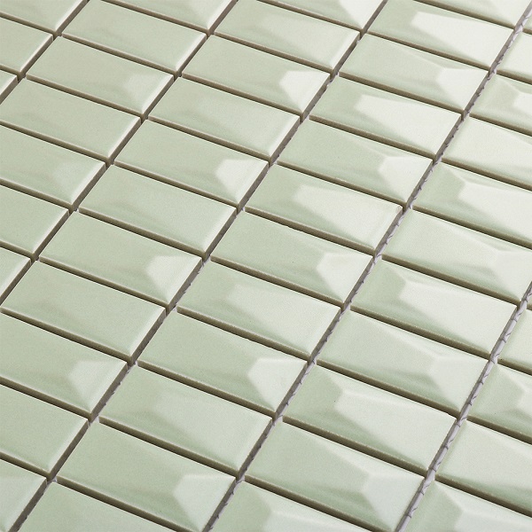23x48mm Brick with 3D Cube Top Porcelain Mosaic ZMA2703