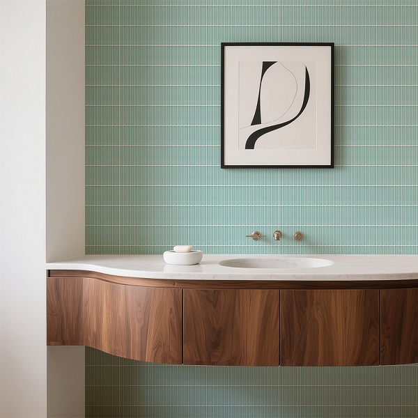 25x150mm Curved Strip Porcelain Mosaic ZGN8601-