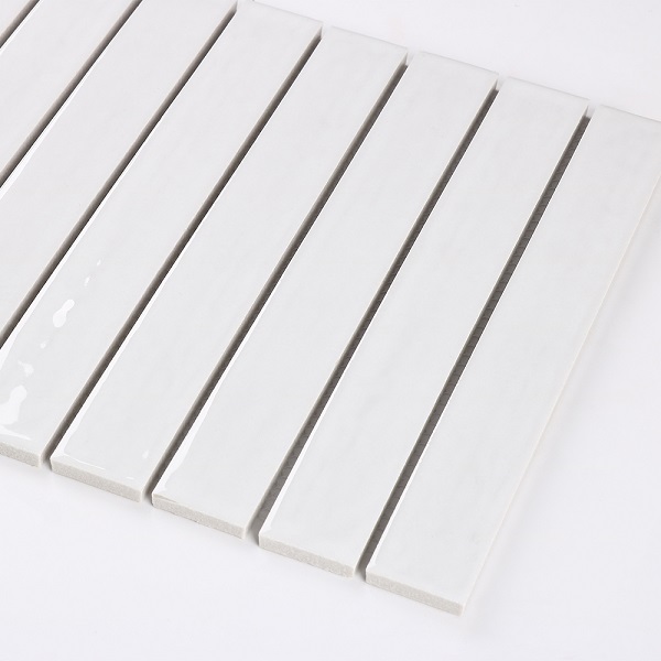 28x214mm Ripple Strip Porcelain Mosaic ZGF8201-