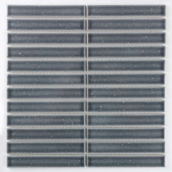 22x145mm Starry Navy Blue Strip Porcelain Mosaic ZGA1604-